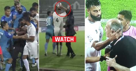 Watch Indian Head Coach Igor Stimac Gets Red Card Against Pakistan