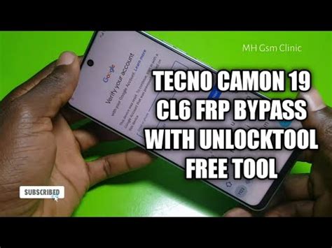 Tecno Camon 19 FRP Google Account Bypass With Unlocktool YouTube