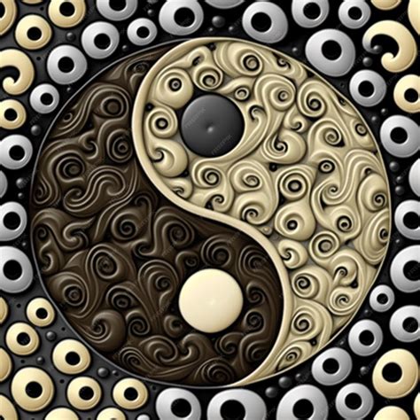 Premium Photo Yin Yang Pattern