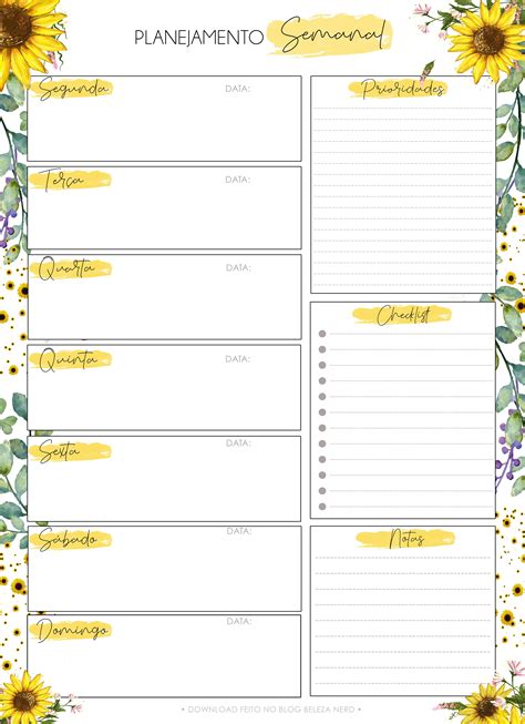 Modelo De Planner Para Imprimir Filecloud