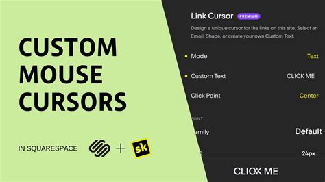 customize your mouse cursor in squarespace with squarekicker youtube