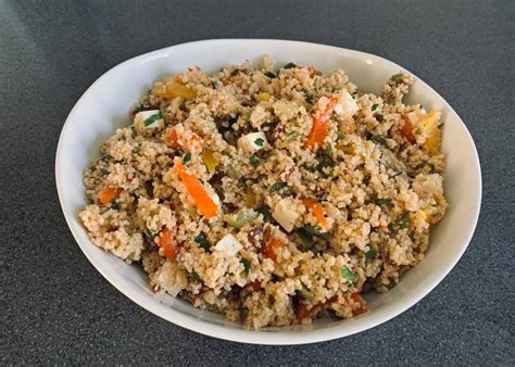 AH Couscoussalade Met Gegrilde Groenten En Feta Womanistical