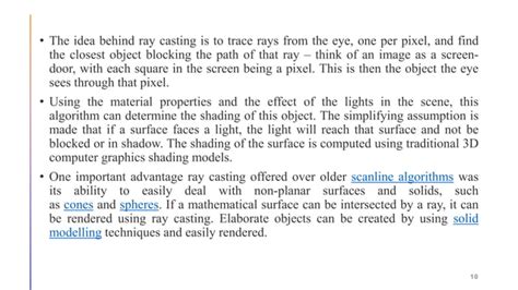 Rendering Algorithmspptx 3 D Graphics Computer Software And