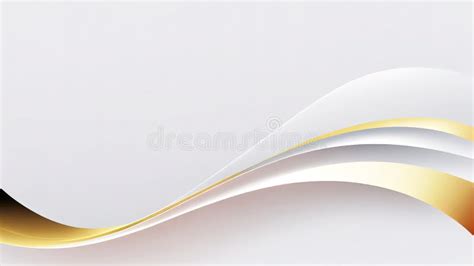 Abstract Background With Golden Curved Lines Stock Illustration