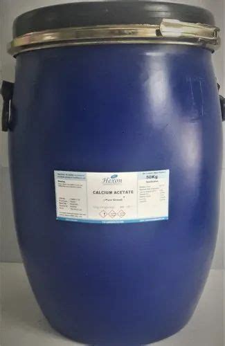 Hexon Powder Calcium Acetate Packaging Size 50 Kg Packaging Type