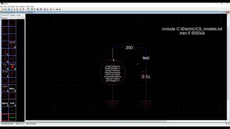 Setting Ltspice With Electric Vlsi Cad Tool Youtube