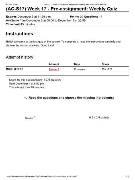 Ac S17 Week 17 Previous Homework Weekly Test English Ii 44500