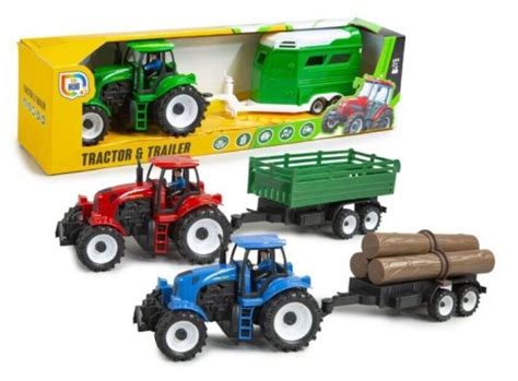 Toy Hub Large Tractor And Trailer Happa Direct