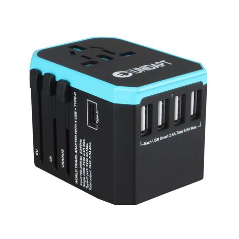 Proglobe Universal Travel Adapter With Usb And Type C Port Covers More Than Countries