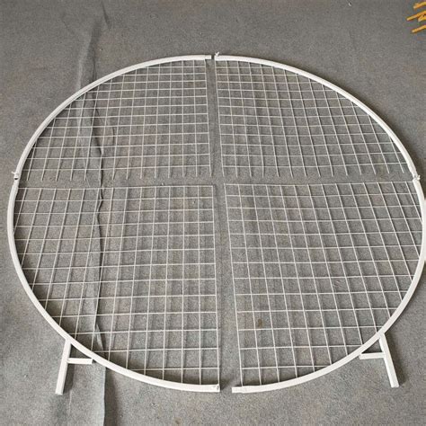Round Grid Mesh Wall White Or Gold Event Decor Supply