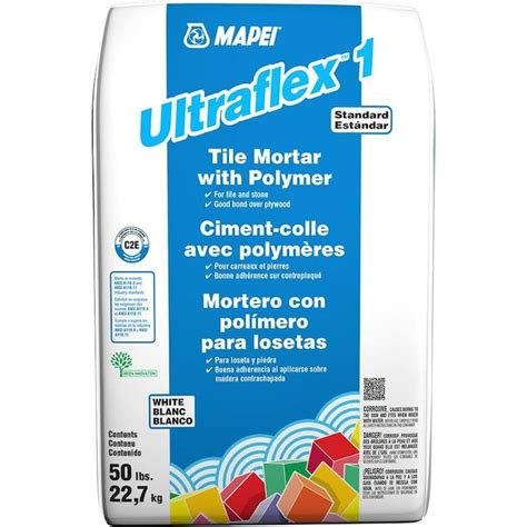 Mapei Ultraflex 1 50 Lb White Powder Thinset Mortar In The Mortar