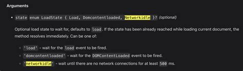 Bug Net Docs Typo In Enum Loadstate Networkidle Issue Microsoft Playwright Dotnet