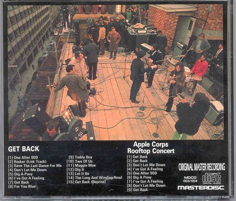 The Beatles Get Back 2 Cd Set Masterfraction Thecdbunker