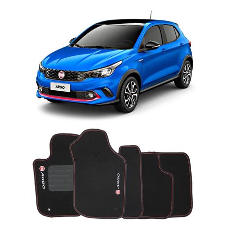 Tapete Bordado Fiat Argo 2017 2018 2019 2020 2021 2022 2023 Shopee Brasil