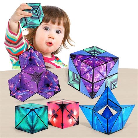 Magnetic Puzzle Cube 3d Shape Shifting Magic Cube And Fidget Toy — Gear
