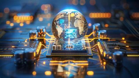 Premium Photo Closeup On An Advanced Gpu Ram Microchip Or Cpu Of A Powerful Computer Board For