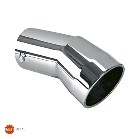 Ponteira Escapamento Cromada 4 Polegadas Curva