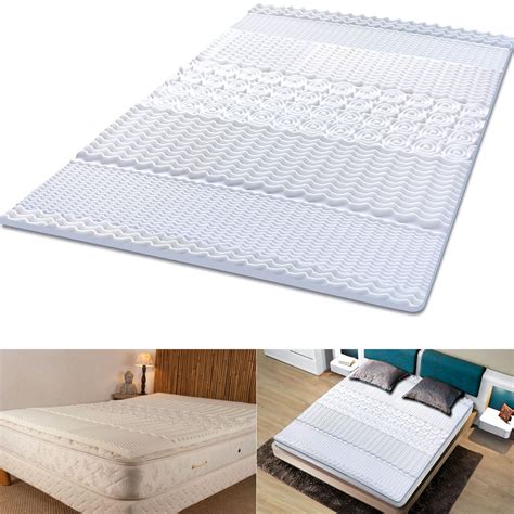 Surmatelas mousse mémoire de forme 7 zones 90X190 cm Confort et li