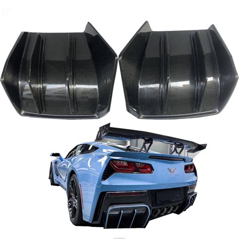 Z06 Bumper Diffuser Carbon Fiber Rear Diffuser For Chevrolet Corvette