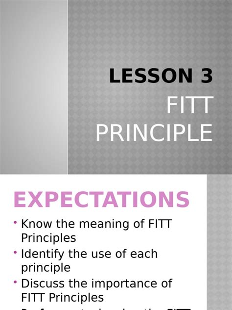 Fitt Principle Pdf