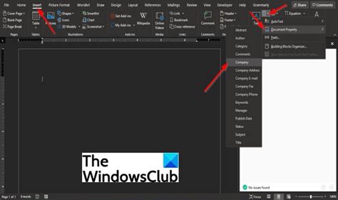 How To Use Quick Parts Document Property Feature In Word