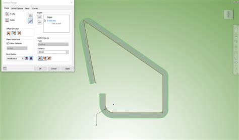 Contour Flanges And Bend Radius Autodesk Community