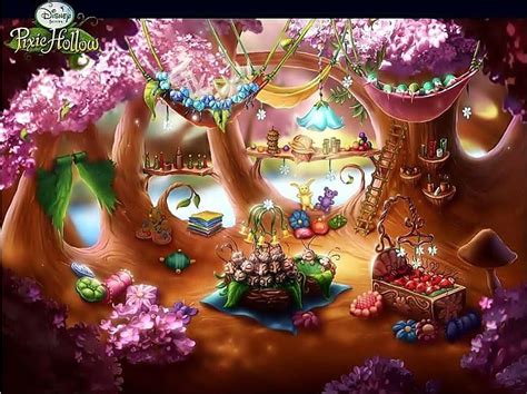 Pixie Hollow Tree Wallpaper