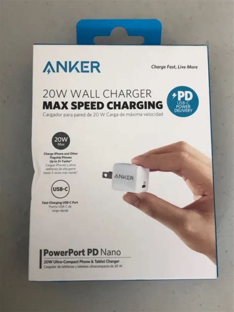 Anker Powerport Pd Nano 20w Usb C Wall Charger For Apple Samsung