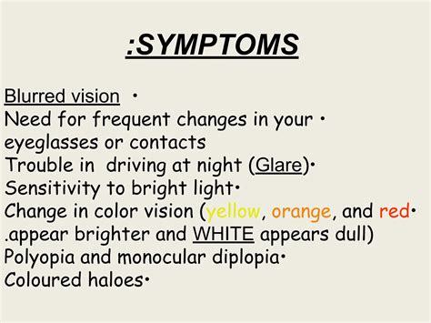 Cataract Lecpptpdf Define Objective Refraction Subjective