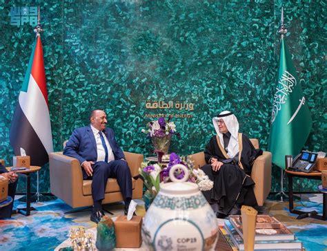 دیدار شاهزاده عبدالعزيز بن سلمان بن عبدالعزيز با وزیر انرژی و نفت سودان