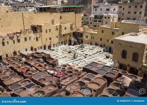 Chouwara Leather Traditional Tannery In Ancient Medina Of Fes El Bali
