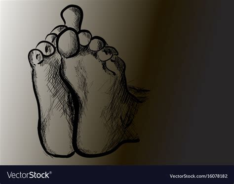 Feet Royalty Free Vector Image Vectorstock