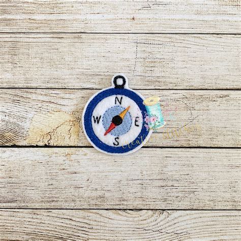 Compass Patch Feltie Digital Embroidery Design File Patch Etsy