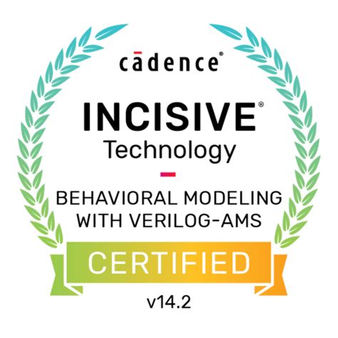 Behavioral Modeling With Verilog AMS V Exam Credly