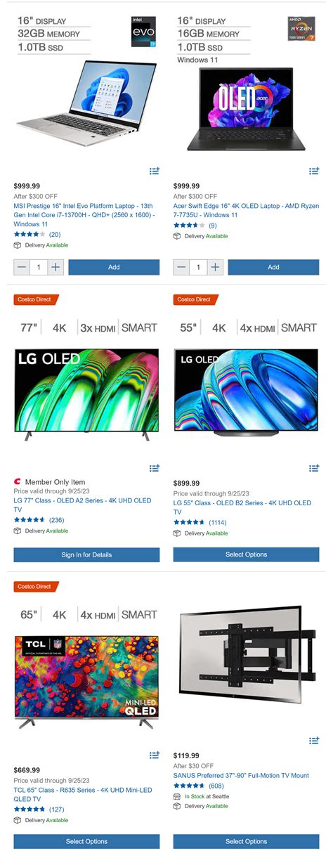 코스트코 애플 LG 삼성 JBL 등 9월 테크딜 최대 1300불 할인 MODUBA