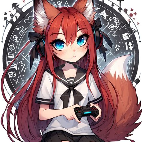 Little Kitsune Girl 7 By Punkerlazar On Deviantart
