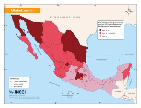 Tasa De Alfabetización En México 2020 Mapas Milhaud