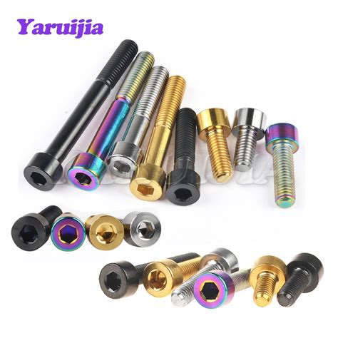 Yaruijia титановые болты М7/М8 с шестигранной головкой | AliExpress