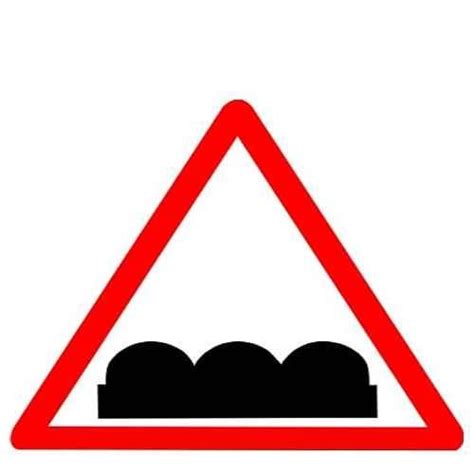 Buy Ladwa 600mm Aluminium Red And White Triangle Rough Road Cautionary