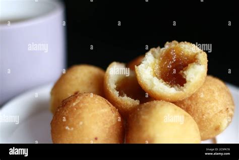 Indonesian Traditional Fritters Misro Made From Deep Fried Cassava