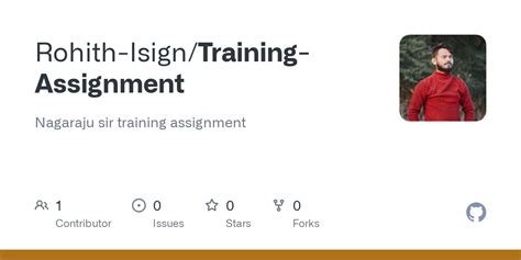GitHub Rohith Isign Training Assignment Nagaraju Sir Training Assignment