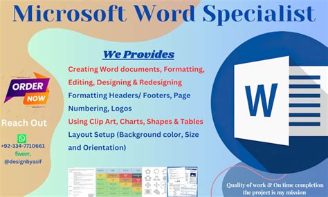 Do Ms Word Document Design Redesign And Formatting By Designbyasif Fiverr