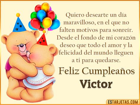 Feliz Cumplea Os Victor Im Genes Tarjetas Y Mensajes