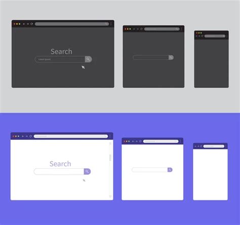 30 883 854 Browser Mockup Vector Images Depositphotos