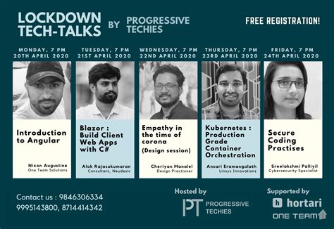Lockdown Tech Talks Progressive Techies