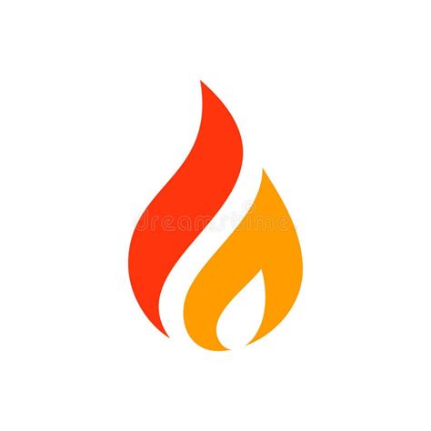 Flame Icon Vector Illustration Full Vector Power Symbol In Flat