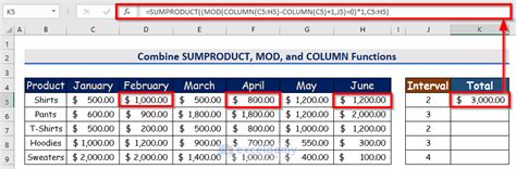 How To Sum Every Nth Column In Excel 3 Methods Exceldemy