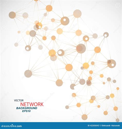 Vector Network Connection And Dna Eps 10 Stock Vector Illustration Of