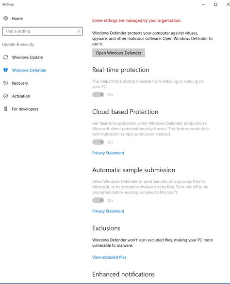 Defender For Endpoint Antivirus Scan Not Available For Server 2016