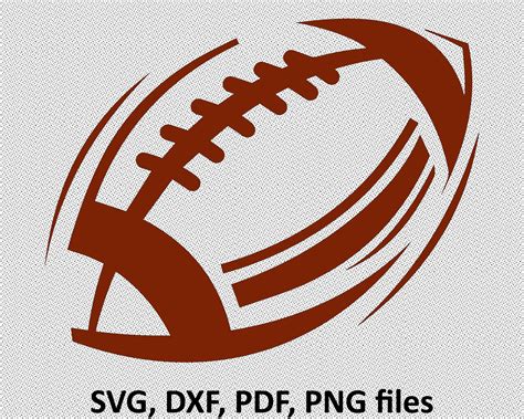 Football Svg Football Silhouette Football Png Football Cut Etsy